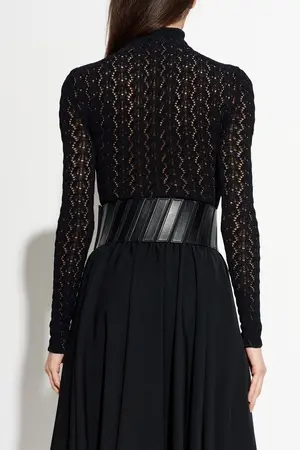 Alaïa Turtleneck Fitted Bodysuit
