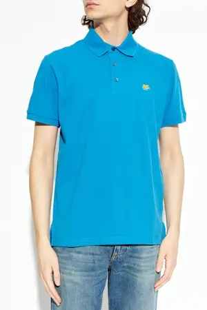 Etro Polo With Embroidered Logo - Blue