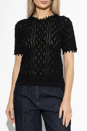 JIL SANDER Lace-patterned T-shirt