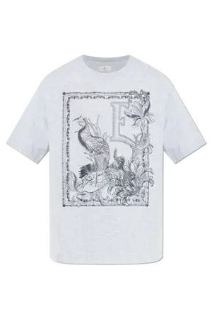 Etro T-shirt With Print - Grey