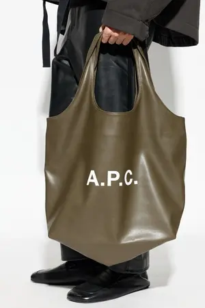 A.p.c. Ninon Shopper Bag - Green