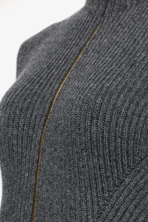 Alaïa Peplum Cardigan - Grey