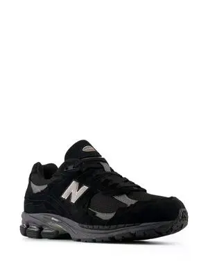 NEW BALANCE 2002r Suede Panelled Sneakers - Black