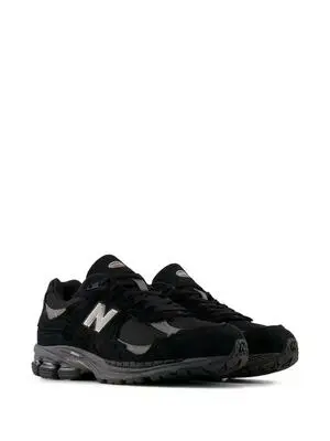 NEW BALANCE 2002r Suede Panelled Sneakers - Black
