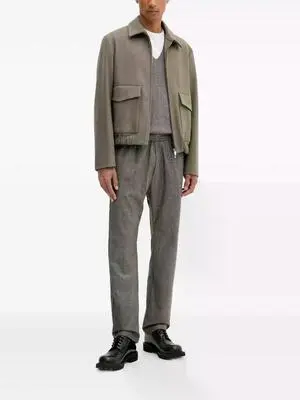 Barena Venezia Flap-pocket Zip-up Jacket - Grey
