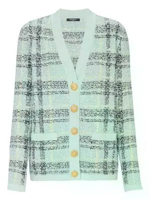 Balmain Glittered Tweed Cardigan