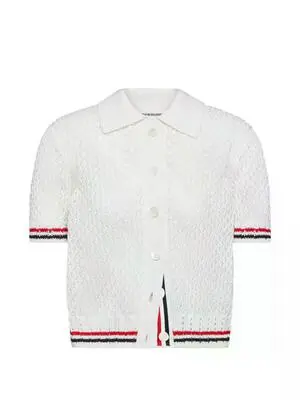 Thom Browne Pointed Short-sleeve Cardigan