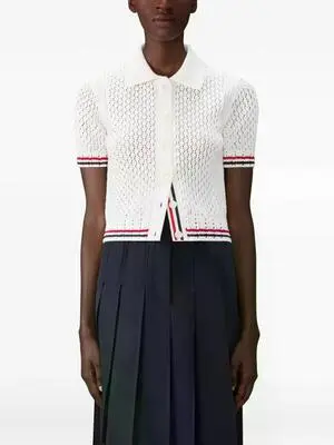 Thom Browne Pointed Short-sleeve Cardigan
