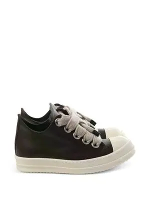 Rick Owens Leather Low-top Sneakers - Brown