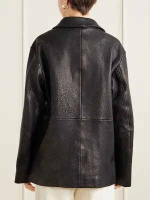 RÓHE Paneled Textured-leather Jacket
