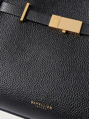 DEMELLIER The Hudson Small Textured-leather Tote - Black