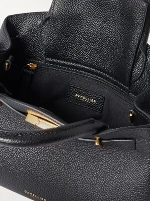 DEMELLIER The Hudson Small Textured-leather Tote - Black