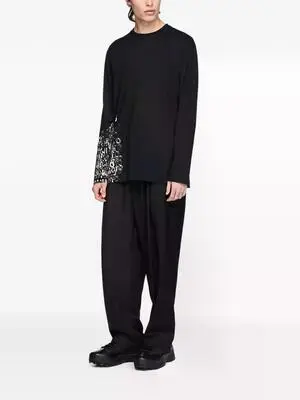 Y3 Graphic Long-sleeved T-shirt - Black