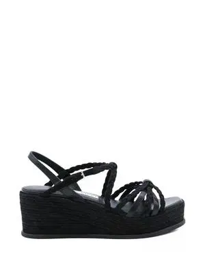JIMMY CHOO Nyra Braided Platform Espadrilles