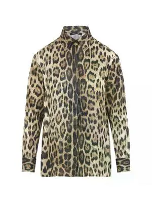 Roberto Cavalli Leopard-print Shirt