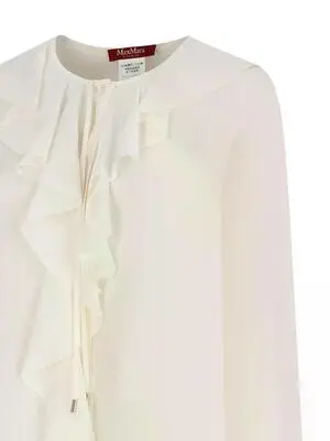 Max Mara Ruffled Blouse - Neutrals