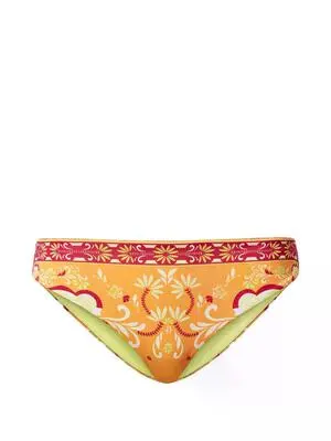 TWINSET Foulard-print Bikini Bottom - Orange