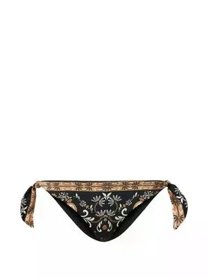 TWINSET Foulard-print Bikini Bottom - Black