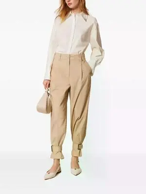 TWINSET Tailored Trousers With Buckled Straps