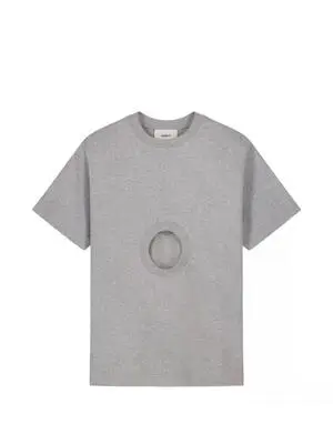 Coperni Window Circular Opening T-shirt - Grey