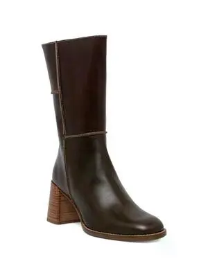 BILLI BI Panelled Boots With Block Heel