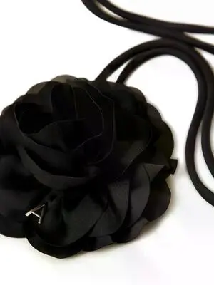 TWINSET Floral-appliqué Choker - Black