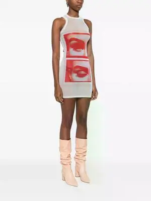 JEAN PAUL GAULTIER Eye Print Mini Dress