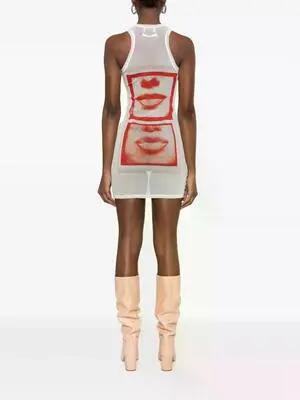JEAN PAUL GAULTIER Eye Print Mini Dress