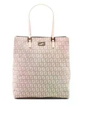 Fendi 2000-2010 Zucchino Canvas Tote - Pink