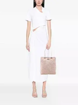 Fendi 2000-2010 Zucchino Canvas Tote - Pink