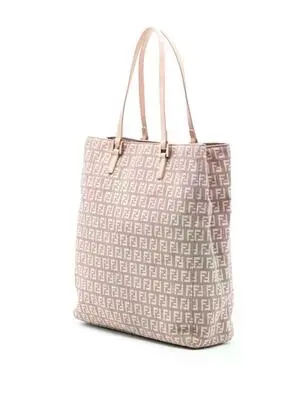 Fendi 2000-2010 Zucchino Canvas Tote - Pink