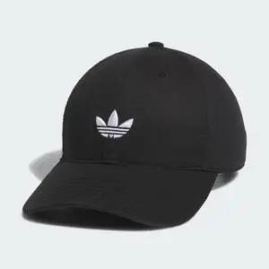Adidas Relaxed Trefoil Strapback Cap - Black / White