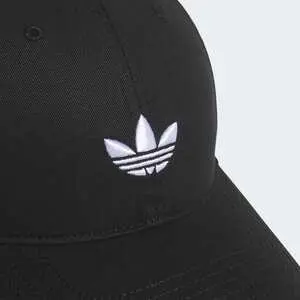 Adidas Relaxed Trefoil Strapback Cap - Black / White