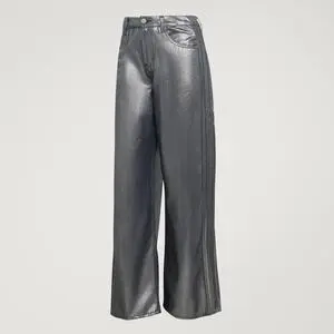 Adidas Firebird Track Pants Denim Silver - Silver Metallic