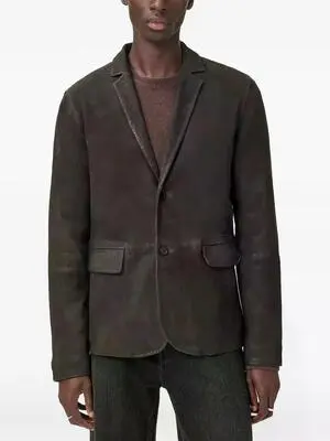 ALLSAINTS Monet Waxed Suede Blazer