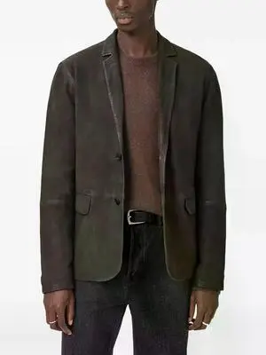 ALLSAINTS Monet Waxed Suede Blazer