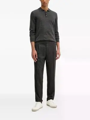 Barena Venezia Long-sleeve Polo Shirt - Grey