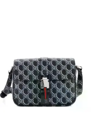 Gucci Front Buckle Gg Shadow Coated Canvas Mini Crossbody Bag