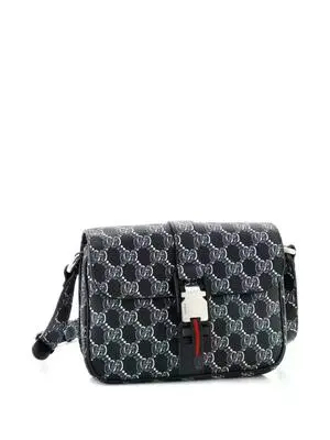 Gucci Front Buckle Gg Shadow Coated Canvas Mini Crossbody Bag