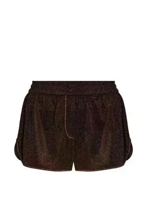 Oseree Lurex Shorts - Brown