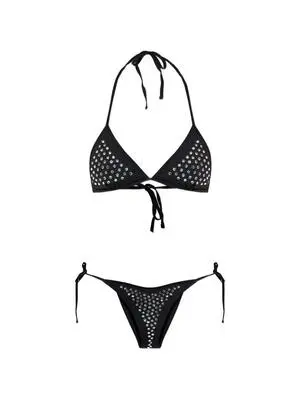 PARAMIDONNA Livia Crystal-embellished Bikini - Black