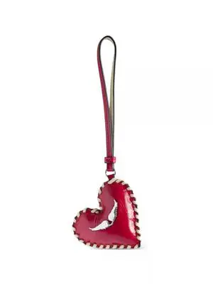 Zadig&Voltaire Heart Braided Keyring - Red