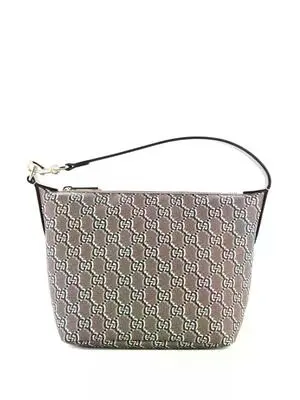 Gucci Ophidia Gg Shadow Coated Canvas Super Mini Hobo Bag - Brown