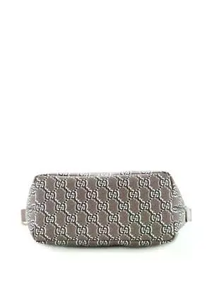 Gucci Ophidia Gg Shadow Coated Canvas Super Mini Hobo Bag - Brown