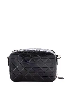 Prada Brique Embossed Leather Camera Crossbody Bag