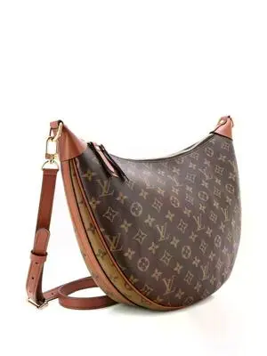 LOUIS VUITTON Loop Reverse Monogram Canvas Hobo Bag - Brown