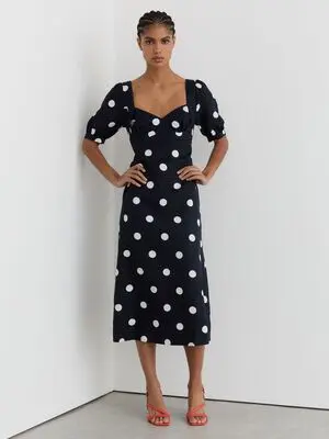 Reiss Puff Sleeve Day Dresses