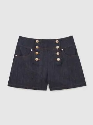 REISS Skylar Denim Shorts