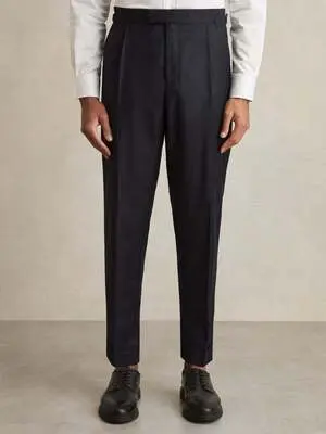 REISS Cantwell Stretch-cotton Tapered Trousers