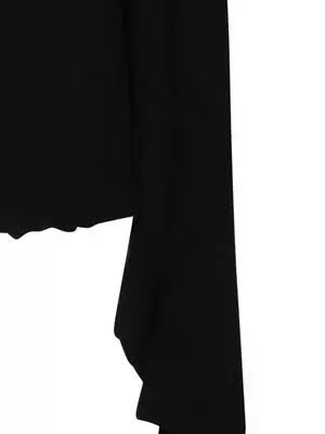 Rick Owens Asymmetric Draped Cardigan